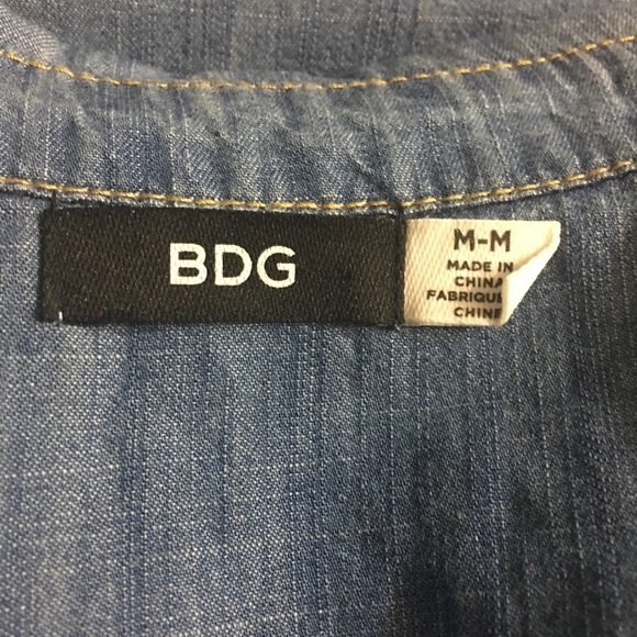 BDG | Tops | Bdg Size M Studded Denim Button Down Shirt | Poshmark
